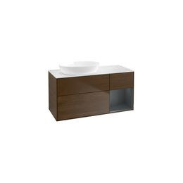 Villeroy & Boch V&B Waschtischunterschrank Finion 120cm, Pl wh. m, Reg md m Lac, wal ven ; Villeroy & Boch (FA51HGGN)