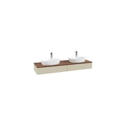 Villeroy & Boch V&B Waschtischunterschrank ohne Frontstruktur, mit Beleuchtung Antao 160x50cm, HL, WBP w. wal, si Gr m Lac ; Villeroy & Boch (L17052HJ)