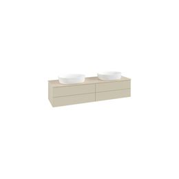 Villeroy & Boch V&B Waschtischunterschrank ohne Frontstruktur, mit Beleuchtung Antao 160x50cm, WBP-farbe botti., si Gr m Lac ; Villeroy & Boch (L28013HJ)