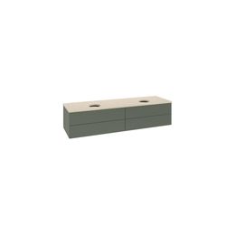 Villeroy & Boch V&B Waschtischunterschrank ohne Frontstruktur, mit Beleuchtung Antao 160x50cm, WBP botti., lea gre. m Lac ; Villeroy & Boch (L28013HL)