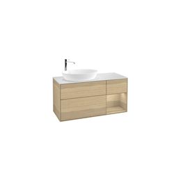 Villeroy & Boch V&B Waschtischunterschrank Wandbeleuchtung Finion 120cm, Pl wh. m, Reg Oa ven, Oa ven ; Villeroy & Boch (G931PCPC)