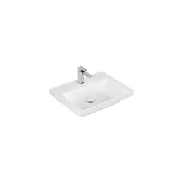 Villeroy & Boch V&B Schrank-Waschtisch Subway 3.0 60x47cm, eck., m 1 HL/o &Uuml;L, st. wh. C+ ; Villeroy & Boch (4A7061RW)