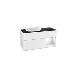 Villeroy & Boch V&B Waschtischunterschrank Finion 120cm, Pl b m, Rg g wh. Lac, glo wh. Lac ; Villeroy & Boch (FA52GFGF)