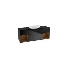 Villeroy & Boch V&B Waschtischunterschrank Finion 160cm, Pl bla m, Reg wal ven, bla m Lac ; Villeroy & Boch (FD02GNPD)