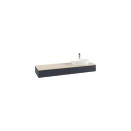 Villeroy & Boch V&B Waschtischunterschrank mit Frontstruktur -Beleuchtung Antao 160x50cm, HL, WBP botti., md bl. m Lac ; Villeroy & Boch (L16153HG)