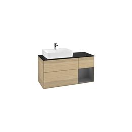 Villeroy & Boch V&B Waschtischunterschrank Finion 120cm, Pl b m, Reg re Anthrac. m, Oa ven ; Villeroy & Boch (F152GKPC)