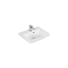 Villeroy & Boch V&B Handwaschbecken Subway 3.0 50x40cm, eck., m HL/mit &Uuml;L, wei&szlig; C-plus ; Villeroy & Boch (4370FFR1)