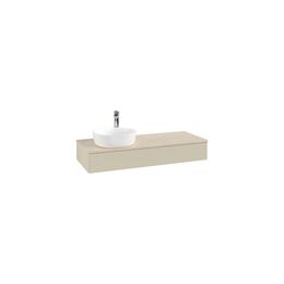 Villeroy & Boch V&B Waschtischunterschrank ohne Frontstruktur, mit Beleuchtung Antao 120x19x50cm, HL, WBP botti., si Gr m Lac ; Villeroy & Boch (L11053HJ)