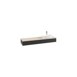 Villeroy & Boch V&B Waschtischunterschrank mit Frontstruktur -Beleuchtung Antao 160x50cm, HL, WBP botti., bla m Lac ; Villeroy & Boch (L16153PD)