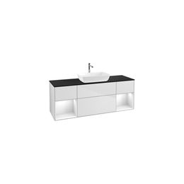 Villeroy & Boch V&B Waschtischunterschrank Wandbeleuchtung Finion 160cm, Pl b m, Rg glo wh. Lac, wh. m Lac ; Villeroy & Boch (G862GFMT)