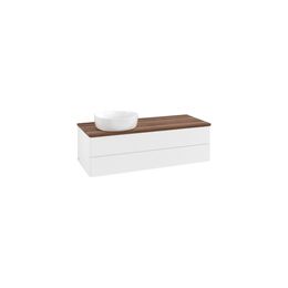 Villeroy & Boch V&B Waschtischunterschrank mit Frontstruktur, mit Beleuchtung Antao 120x36x50cm, WBP-farbe w. wal, wh. m Lac ; Villeroy & Boch (L22112MT)