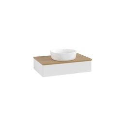 Villeroy & Boch V&B Waschtischunterschrank mit Frontstruktur Antao 80x19x50cm, WBP hon. Oa, glo wh. Lac ; Villeroy & Boch (K08111GF)
