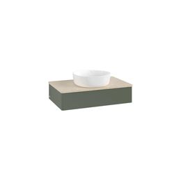 Villeroy & Boch V&B Waschtischunterschrank ohne Frontstruktur Antao 80x19x50cm, WBP botti., lea gre. m Lac ; Villeroy & Boch (K08013HL)