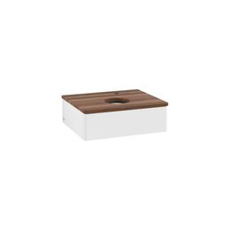 Villeroy & Boch V&B Waschtischunterschrank ohne Frontstruktur -Beleuchtung Antao 60x19x50cm, HL, WBP w. wal, wh. m Lac ; Villeroy & Boch (L07052MT)