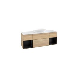 Villeroy & Boch V&B Waschtischunterschrank Finion 160cm, Pl wh. m, Reg bla m Lac, Oa ven ; Villeroy & Boch (FD01PDPC)