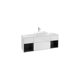 Villeroy & Boch V&B Waschtischunterschrank Wandbeleuchtung Finion 160cm, Pl w m, Reg bla m Lac, wh. m Lac ; Villeroy & Boch (G861PDMT)
