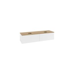 Villeroy & Boch V&B Waschtischunterschrank mit Frontstruktur -Beleuchtung Antao 160x50cm, WBP-farbe hon. Oa, wh. m Lac ; Villeroy & Boch (L39111MT)