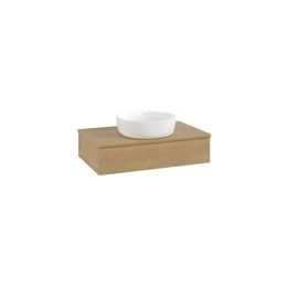 Villeroy & Boch V&B Waschtischunterschrank mit Frontstruktur Antao 80x19x50cm, WBP-farbe hon. Oa, honey oak ; Villeroy & Boch (K08111HN)