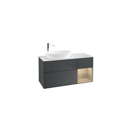 Villeroy & Boch V&B Waschtischunterschrank Wandbeleuchtung Finion 120cm, Pl w m, Reg Oa ven, md bl. m Lac ; Villeroy & Boch (G931PCHG)
