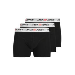 Jack & Jones Jack & Jones Boxershorts 'Oliver' Herren Gr&ouml;&szlig;e XS rot / schwarz / wei&szlig;