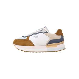 Pepe Jeans Sneaker low 'RUSPER CLASS' Damen Gr&ouml;&szlig;e 41 beige / marine / braun / grau / wei&szlig;