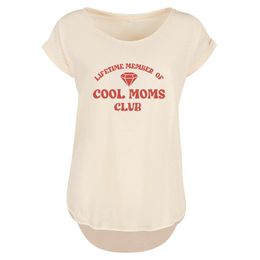 F4NT4STIC Shirt 'Mothers Day Cool Moms Club Membership Trendy Motherhood' female Beige size 4XL
