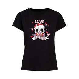 F4NT4STIC Shirt 'Anti Valentinstag Love Is In The Air' female Black size XS