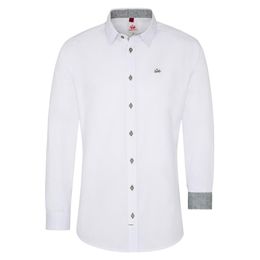 Spieth & Wensky SPIETH & WENSKY Hemd 'Frisco' Herren Größe 41/42 graumeliert / weiß