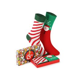 Crea Socks Socks 'Weihnachten Santa' male Mixed colors size 41-46