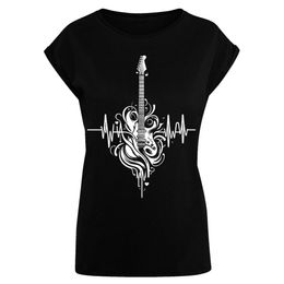 F4NT4STIC Shirt 'Gitarre Heartbeat' female Black size L