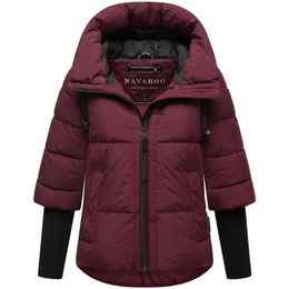 Navahoo Winterjacke 'Lotusherz XIV' Damen Größe L bordeaux / schwarz