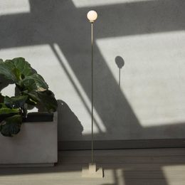 Northern LED-Akku-Stehleuchte Snowball, graubeige, 2.700 K