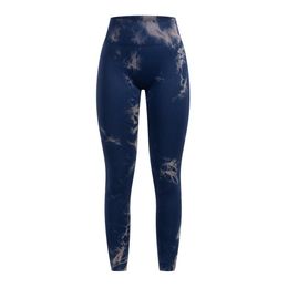 Smilodox Leggings Seamless Batik Srunch High Waist Becci Damen Größe L marine