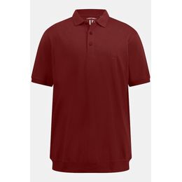 JP1880 Poloshirt Herren Gr&ouml;&szlig;e 5XL Gro&szlig;e Gr&ouml;&szlig;en dunkelrot