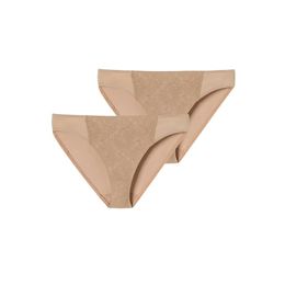 Schiesser Rioslip ' Air blickdichte Spitze ' Damen Gr&ouml;&szlig;e M/L beige