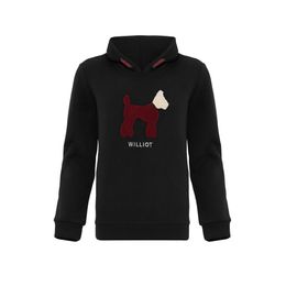 Williot Sweatshirt Jungen Gr&ouml;&szlig;e 152 burgunder / schwarz / wei&szlig;