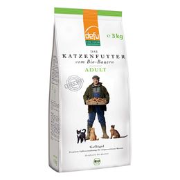 Defu Katze Adult Bio-Gefl&uuml;gel Katzen-Trockenfutter Bio 3kg