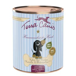 Terra Canis Welpe Huhn mit K&uuml;rbis, Kamille & Tomate 6x800g