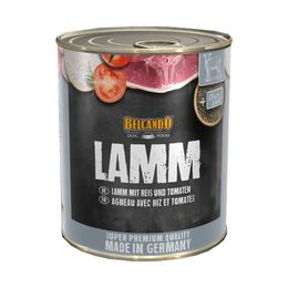 Belcando Feuchtnahrung Lamm mit Reis & Tomaten Hunde-Nassfutter ohne Farbstoffe 6x800g