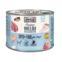 MAC's Dog Puppy Huhn & Kalb Hunde-Nassfutter getreidefrei 6x200g