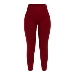 Smilodox Leggings Invisible Scrunch Seamless Elin Damen Gr&ouml;&szlig;e L bordeaux
