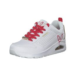 Skechers Sneaker 'Uno Lone Hearted' Damen Größe 35.5 gold / rot / weiß