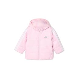 adidas Sportswear Sportjacke 'ESS' M&auml;dchen Gr&ouml;&szlig;e 104 rosa / wei&szlig;