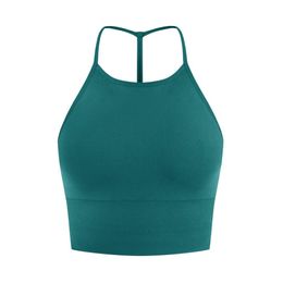Smilodox Top Maria Solid Strap Light Support Damen Gr&ouml;&szlig;e M dunkelgr&uuml;n