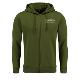 Key Largo Zip-Up Hoodie 'PATH' male Green size 3XL