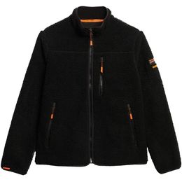 Superdry Fleecejacke Damen Größe XS orange / schwarz