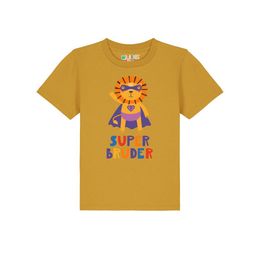 Watabout.kids Shirt 'L&ouml;we Superbruder' boy Yellow size 134/146