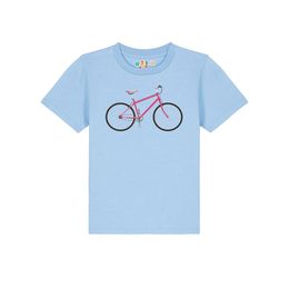 Watabout.kids Shirt 'Pink Bike' girl Blue size 134/146