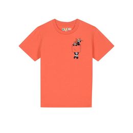 Watabout.kids Shirt 'Pocket Pandas' boy Orange size 98/104