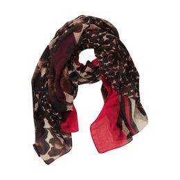 Betty Barclay Basic-Schal mit Blumenprint in Brown/Red | Gr.: onesize
